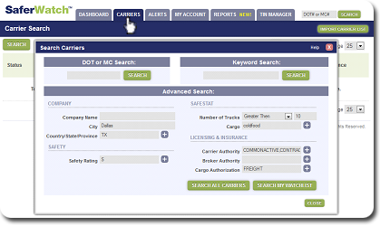 SaferWatch - Searching